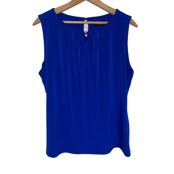 Ivanka Trump | Tops | Ivanka Trump Royal Blue Tank Blouse Office Work ...